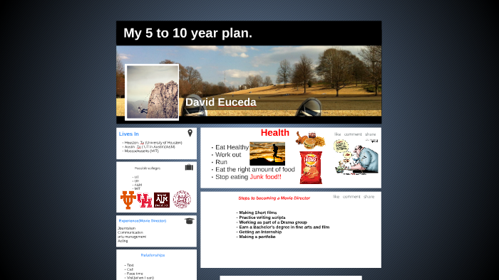 My 5 to 10 year plan. by david euceda on Prezi