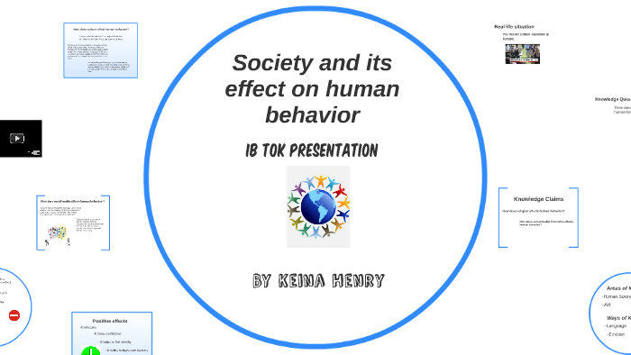 Society and its effect on human behavior by keina henry on Prezi