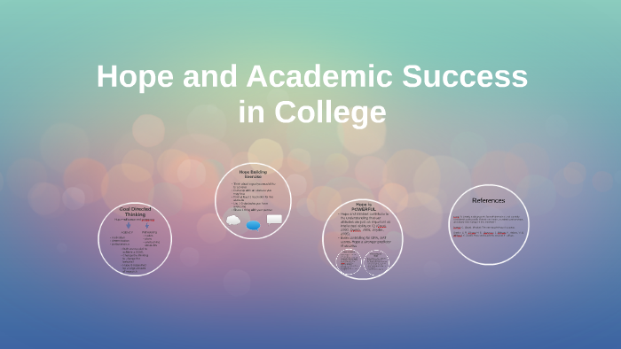 Hope and Academic Success in College by Elise Sanchez on Prezi