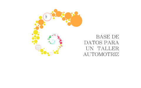 BASE DE DATOS PARA UN TALLER AUTOMOTRIZ by itzel aguilera on Prezi