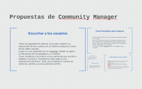 Propuestas de Community Manager by David Salamanca on Prezi