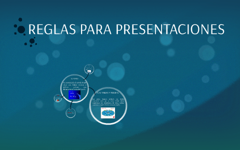REGLAS PARA PRESENTACIONES by cristian cardenas on Prezi