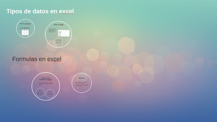 Tipos de datos en excel by Daniel Mendoza Giraldo on Prezi