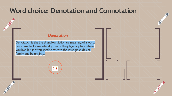 Word choice: Denotation and Connotation by arziyah carr on Prezi