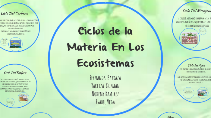 Ciclos de la Materia En Los Ecosistemas by Yaritza Sarahi on Prezi
