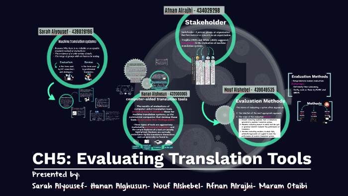 CH5: Evaluating Translation Tools by Maram ~ on Prezi