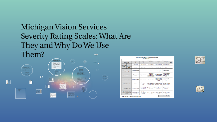 Michigan Vision Services Severity Rating Scales Presentation by ...