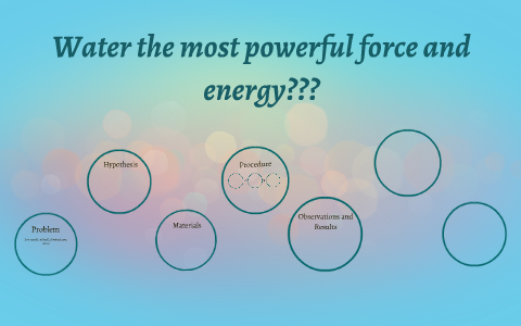 Water the most powerful force and energy??? by Sofia Fondevila on Prezi