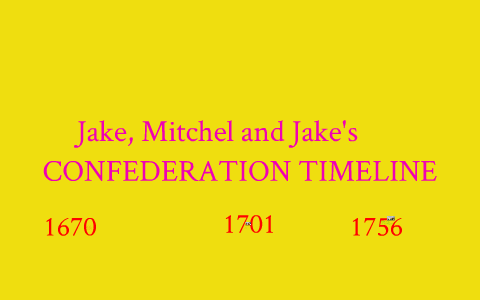 confederation timeline by jake willsey