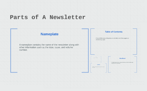 Parts of A Newsletter by nathan becknell on Prezi