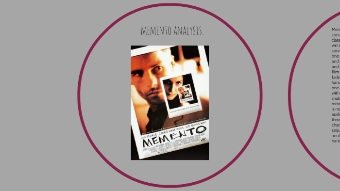 memento analysis. by Molly Iveson on Prezi