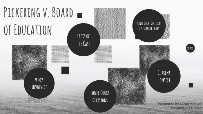 Pickering v. Board of Education by Sarah Mohler on Prezi