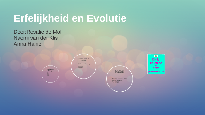 Erfelijkheid en evolutie by Rosalie De Mol on Prezi