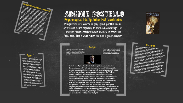 chocolate war/ archie by mckinley clark on Prezi