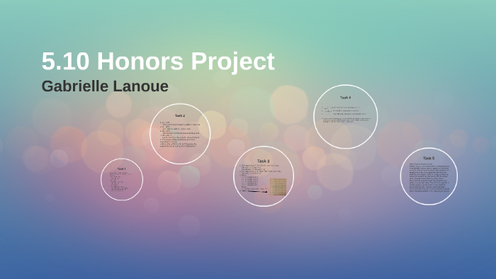 5.10 Honors Project by on Prezi