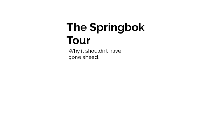 Springbok Tour 1981 by Winston Weng on Prezi