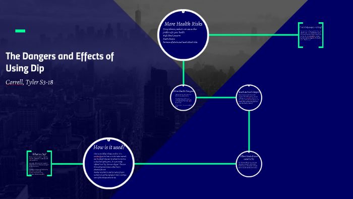 The dangers and effects of using dip by tyler correll on Prezi