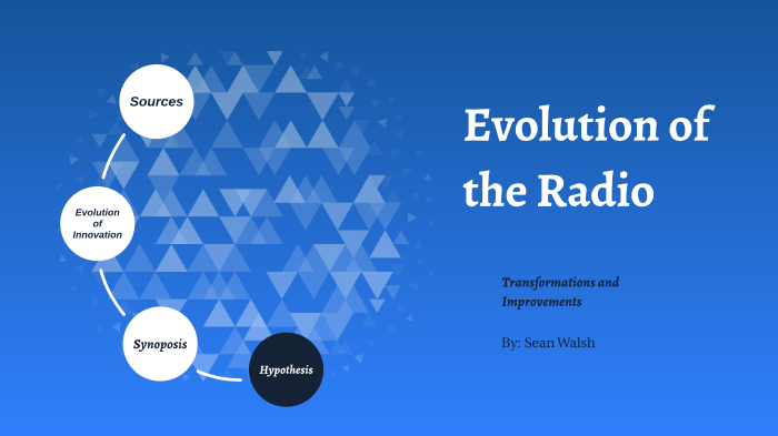 Evolution of the Radio: Transformations and Improvements by Sean Walsh ...
