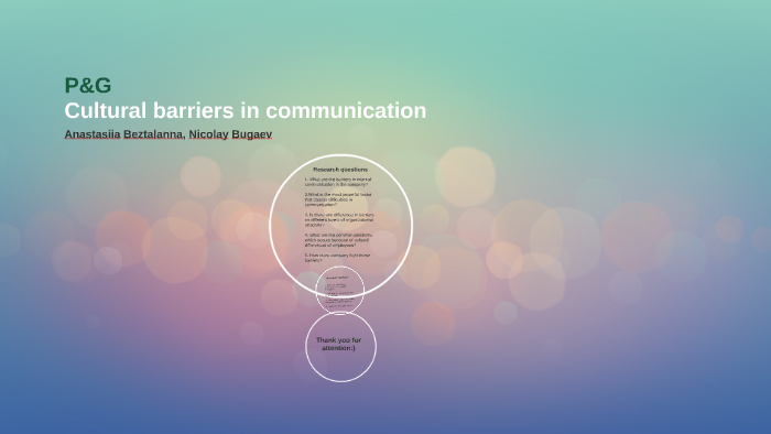 Procter and Gamble. Cultural barriers in communication by Anastasiia ...
