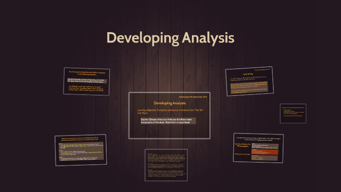 Developing Analysis by Alex Hunn