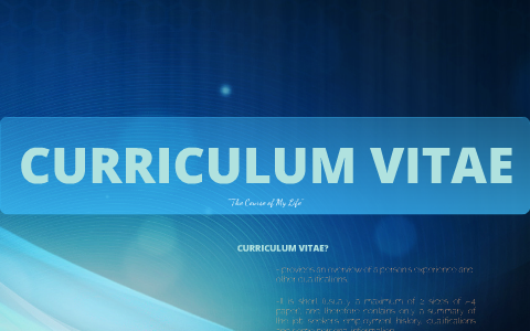 Curriculum Vitae by Arvin David on Prezi Next