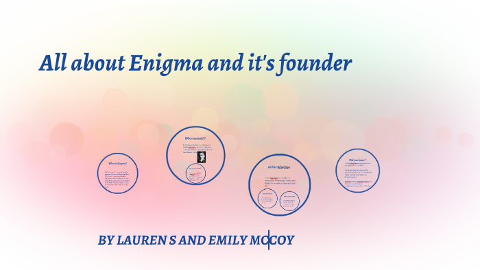 All about Enigma and it's founder by Lauren S on Prezi