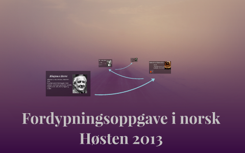 Fordypningsoppgave i norsk by Emma Frisli on Prezi