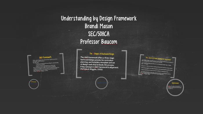 Understanding by Design Framework by Brandi Mason on Prezi