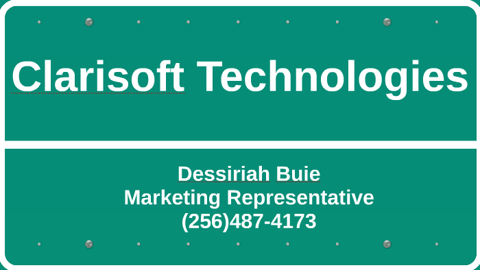 Clarisoft Technologies by Riah Buie on Prezi