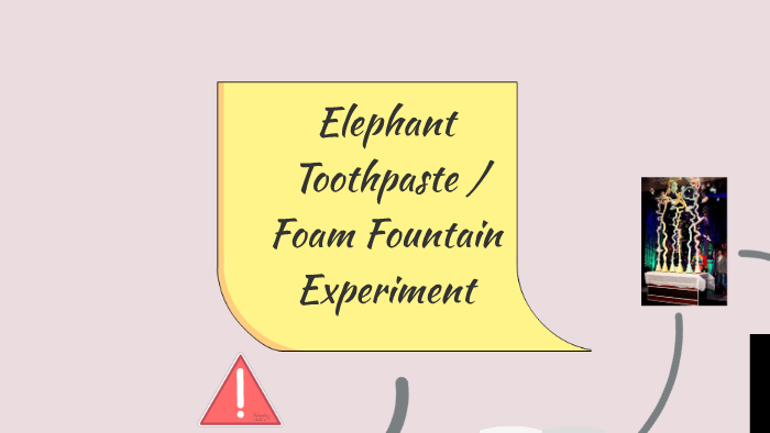 Elephant Toothpaste / Foam Fountain Experiment by Julia McGhee