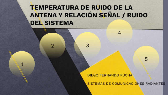 Temperatura de ruido de la antena y relación señal / ruido del sistema ...