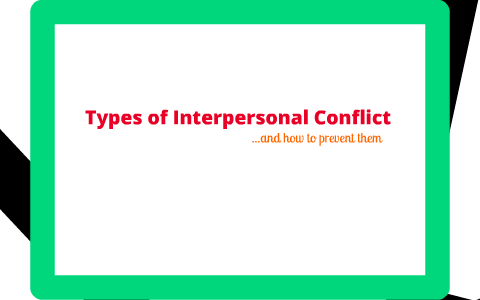 Dealing with Different Types of Interpersonal Conflict by Kenneth Wolf ...