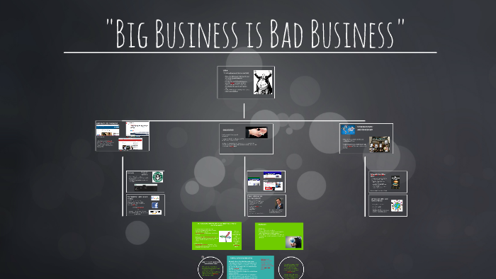 Big Business is Bad Business by Rachel McIlgorm on Prezi