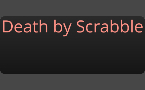 Death by Scrabble by Mindy Wilson on Prezi