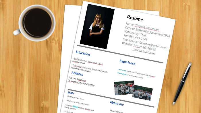 Resume Prezi Template by Tawatchai Taechawong on Prezi