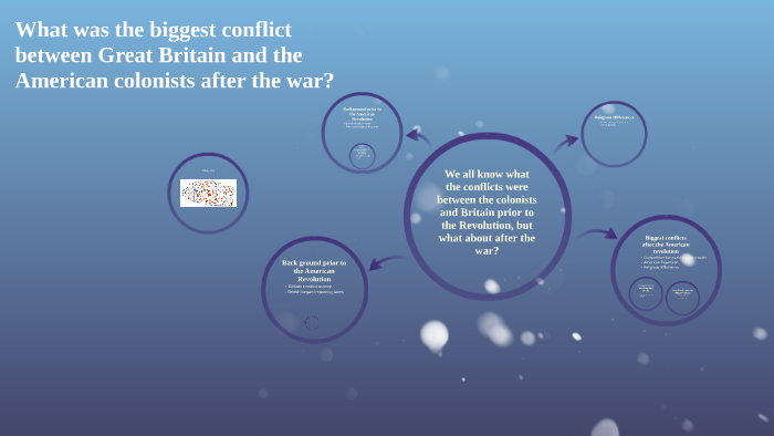 What was the biggest conflict between Great Britain and the by Ann ...