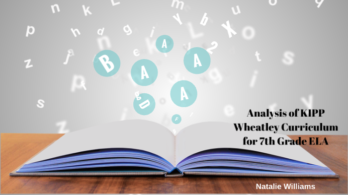 KIPP Wheatley for 7th Grade English/Language Arts by Natalie Williams ...