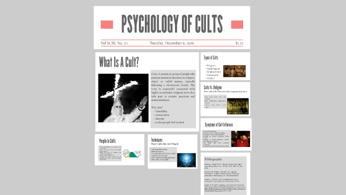 PSYCHOLOGY OF CULTS by Mikayla Messier on Prezi