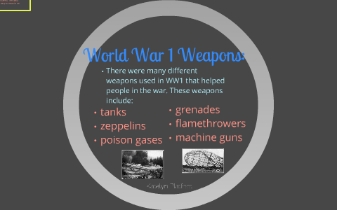 World War 1 Weapons by Katelyn Platfoot on Prezi