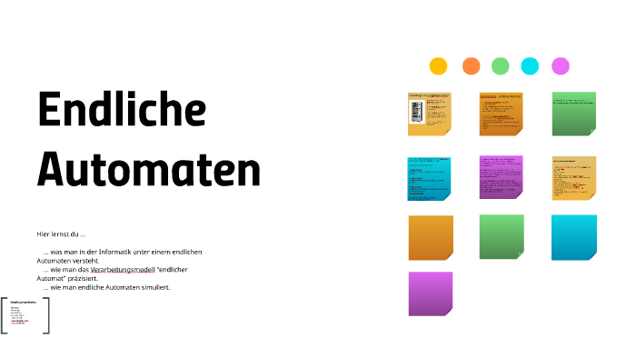 Endliche Automaten by Titus Overküre on Prezi