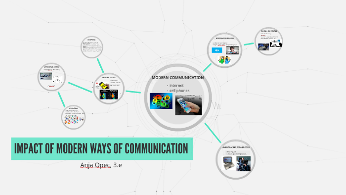 IMPACT OF MODERN WAYS OF COMMUNICATION by Anja Opec on Prezi