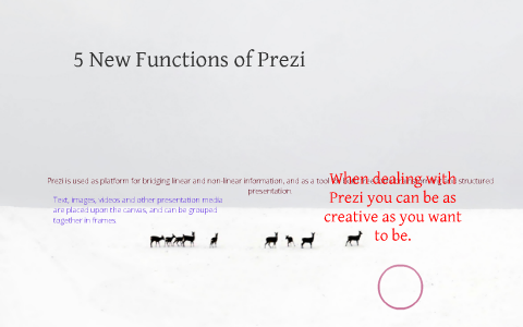5 New Function of Prezi by Diamond Miales on Prezi