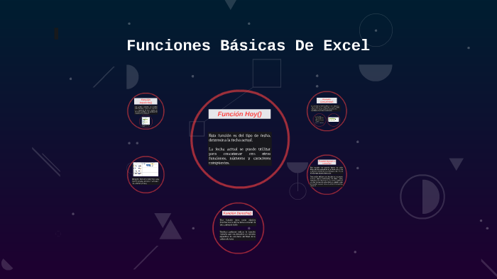 Funciones Básicas De Excel. by steban Alvarez on Prezi