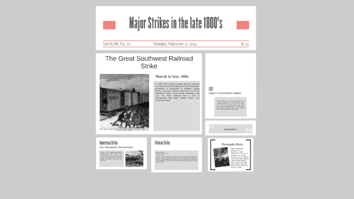 Major Strikes in the late 1800's by Meri Barbian on Prezi