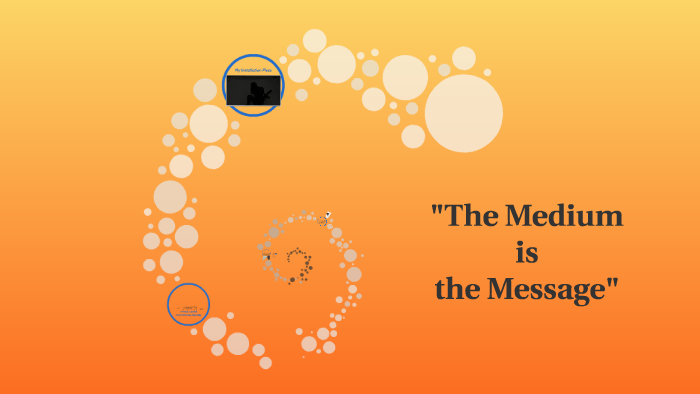 The Medium Is the Message by Me :3