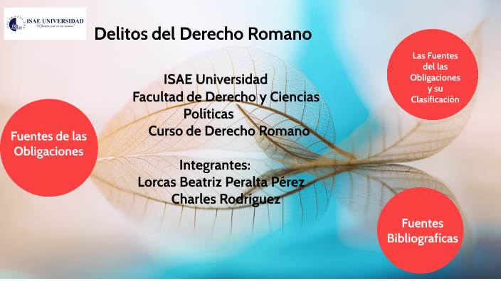 Delitos del Derecho Romano by Yenibeth Alfonso on Prezi