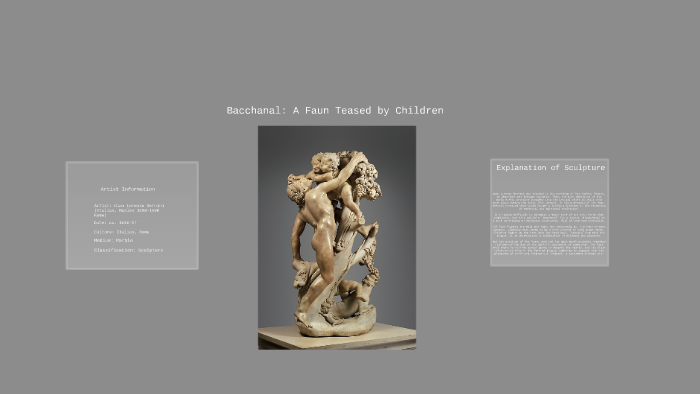 Bacchanal: A Faun Teased by Children by Christopher Andrews on Prezi