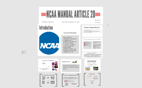 NCAA MANUAL ARTICLE 20 by Hannah Dunn on Prezi