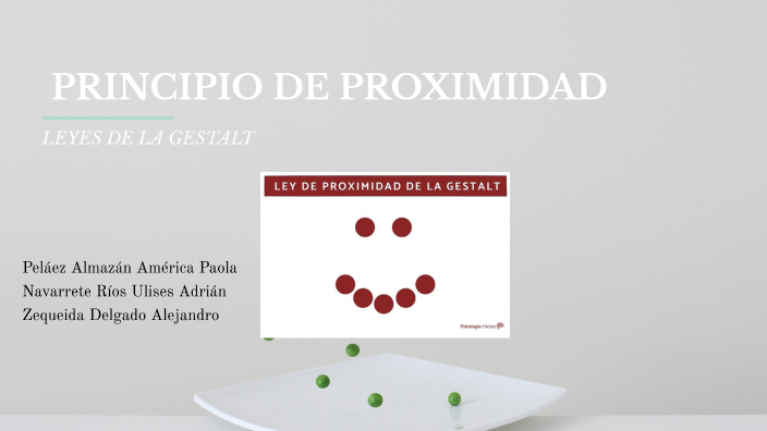 PRINCIPIO DE PROXIMIDAD by América Peláez on Prezi