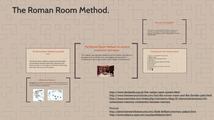 The Roman Room Method. by Mario Meneses on Prezi